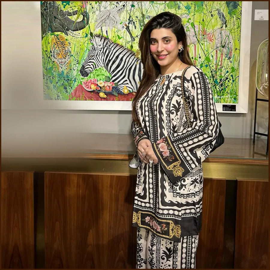 Luxurious Silk Print Coords | Exquisite Pakistani & Indian Fashion – M&M Collections